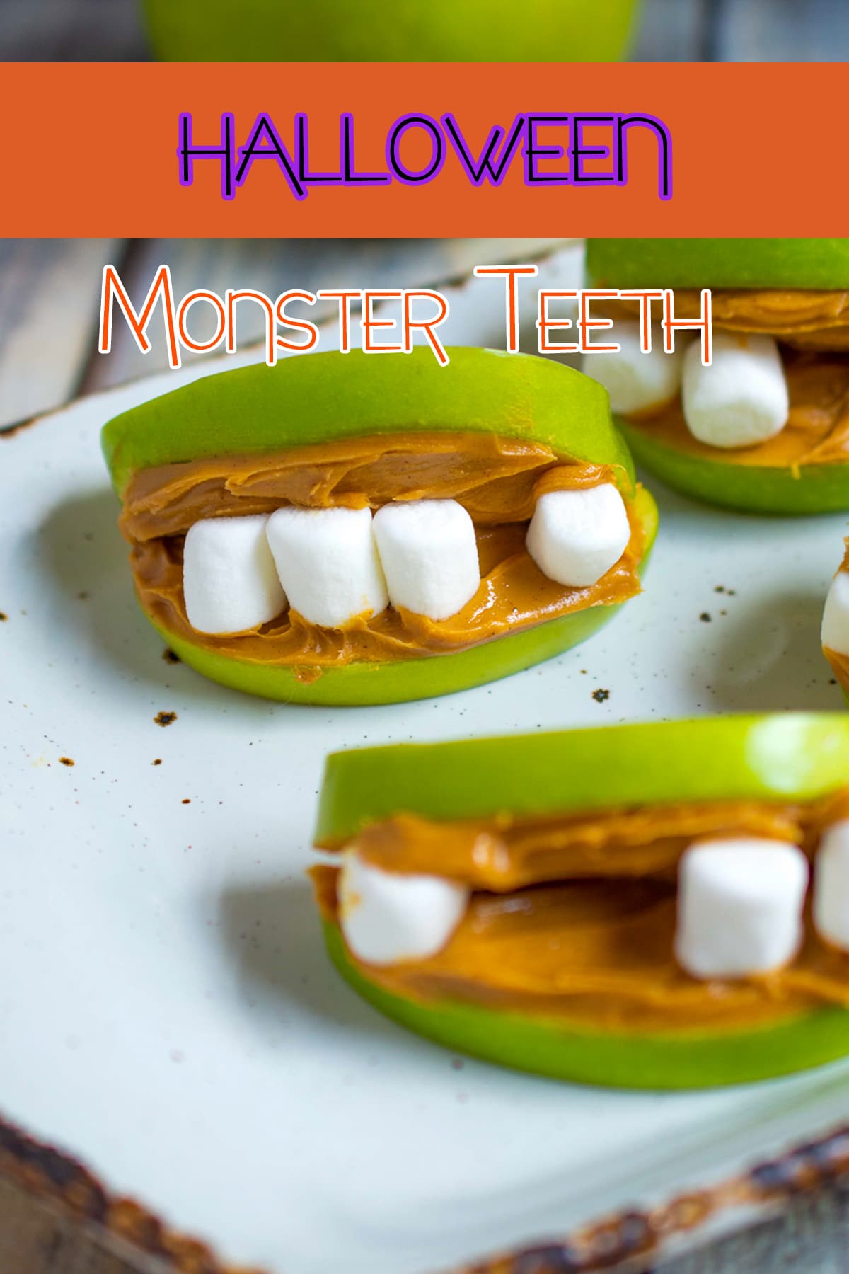 Fun Halloween Apple Teeth Treats Recipe