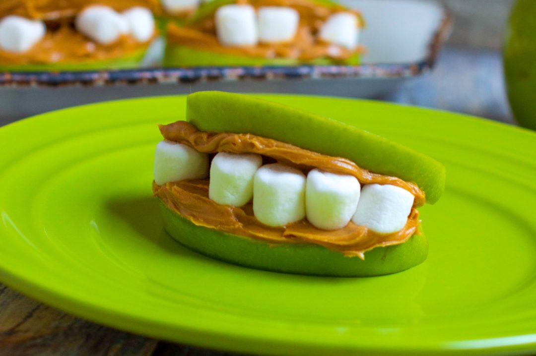 Fun Halloween Apple Teeth Treats Recipe