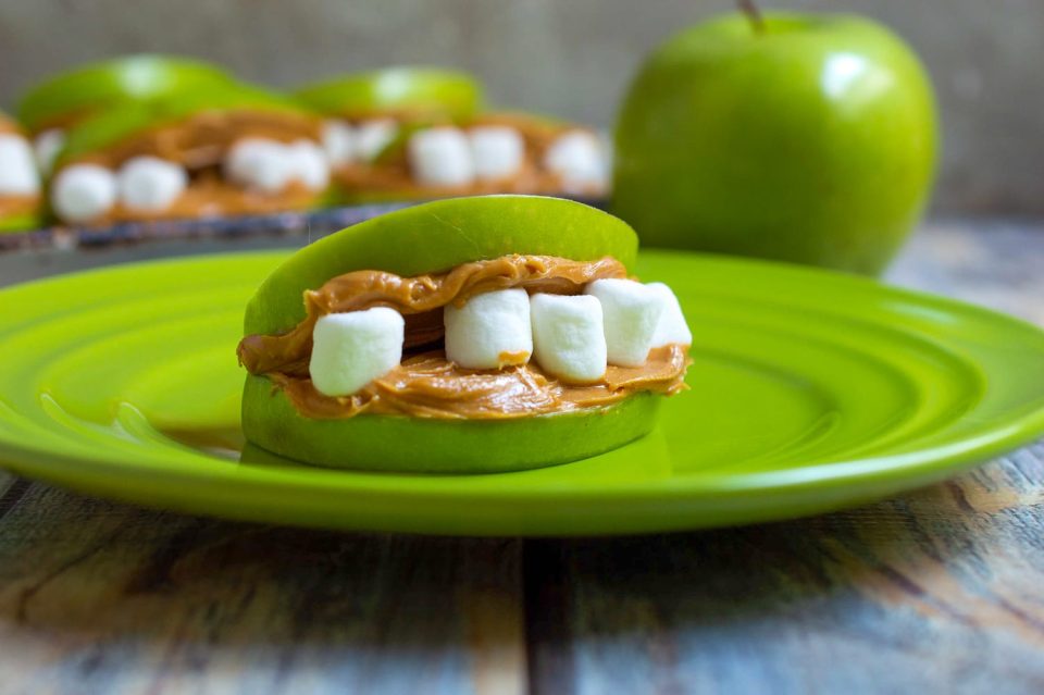 Fun Halloween Apple Teeth Treats Recipe