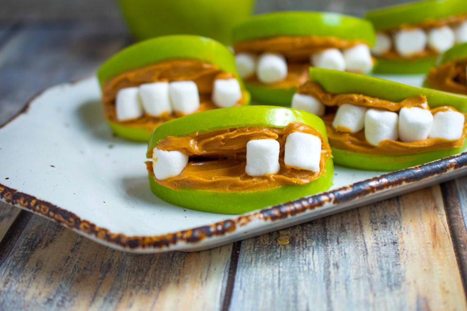 Fun Halloween Apple Teeth Treats Recipe