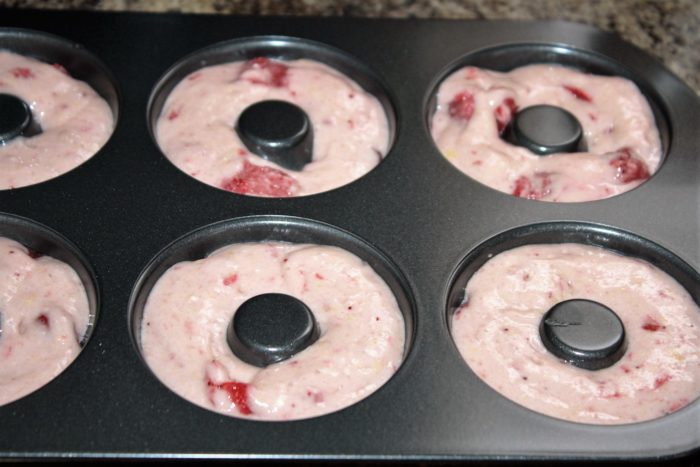 Strawberry Cake Doughnuts Made With Box Cake Mix ⋆ by Pink