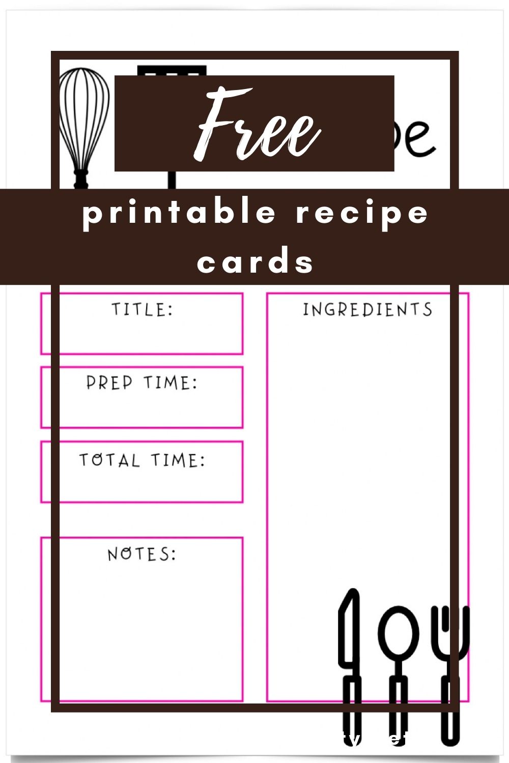 Free Printable Recipe Cards To Print ⋆